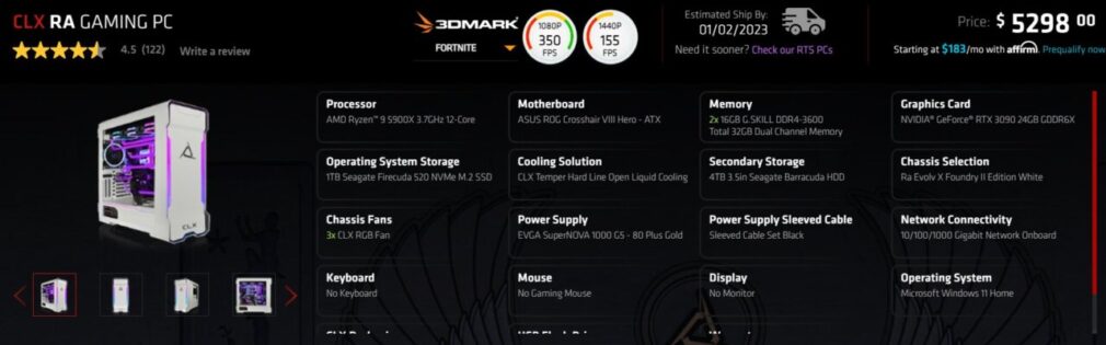 CLX RA Gaming PC review - Gaming Age